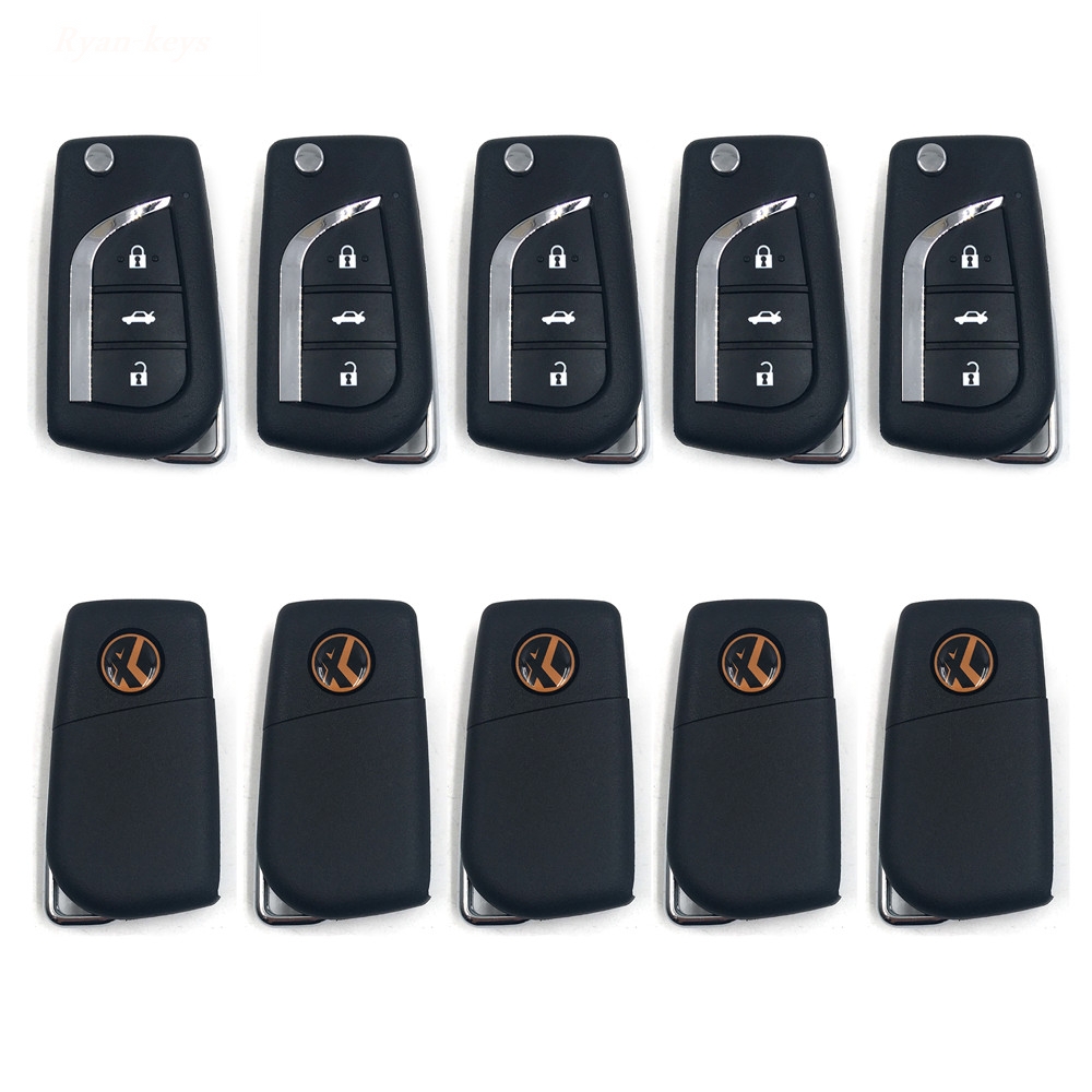 Universal Remote Key Fob 3 Button for Toyota Style for Xhorse VVDI Key ...