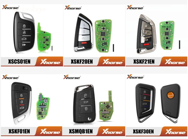 XHORSE VVDI Smart Remote Key XSKF01EN/XSKF20EN/XSKF21EN/XSMQB1EN ...