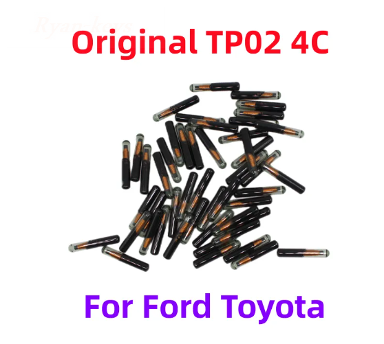 Original TP02 Texas 4C glass transponder chip Ford Ford Lexus Toyota 10 ...